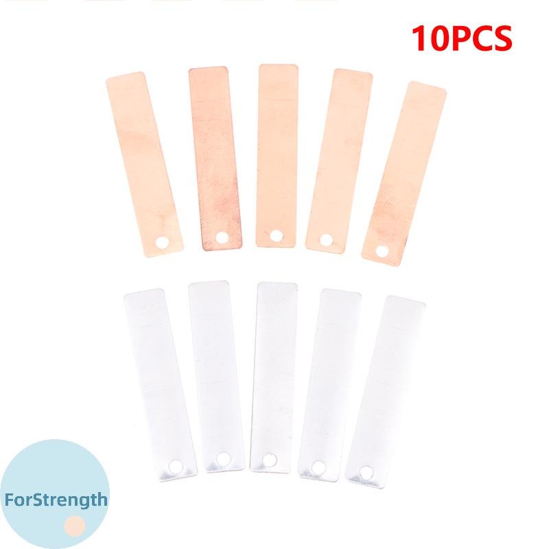 ForStrength 10 PCS Copper Sheet Zinc Electrode Strip Anode For ...