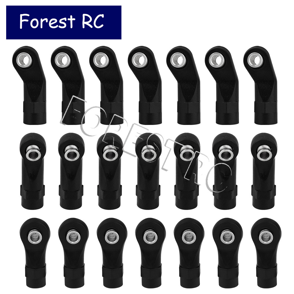 10/50Pcs Plastic M3 M4 Ball Bent Straight Head Linkage Pull Rod Tie Rod ...