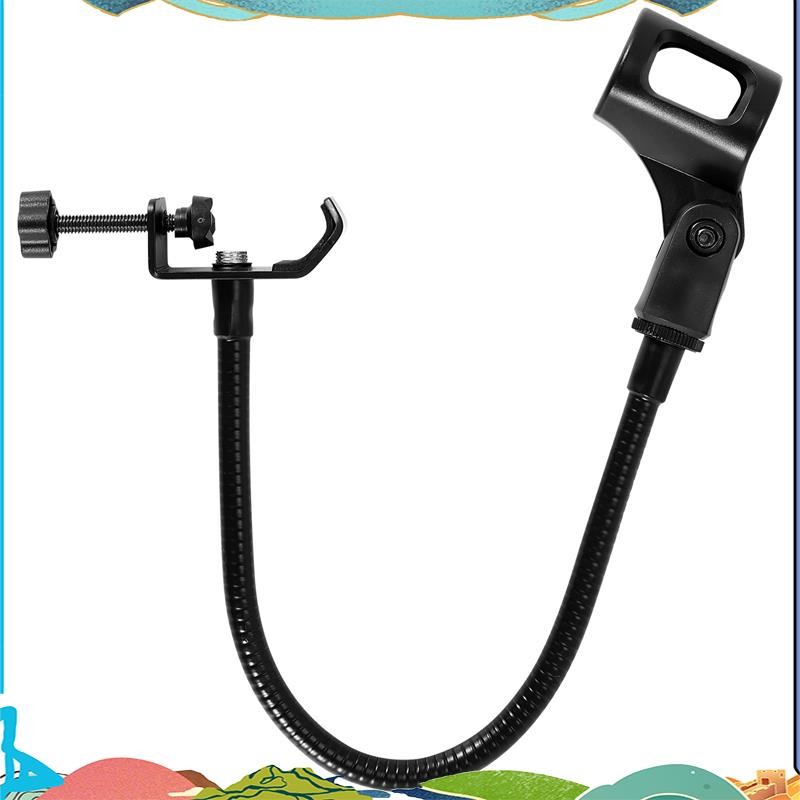 Microphone Stand Flexible Gooseneck Desk Clamp Holder Microphone Arm ...