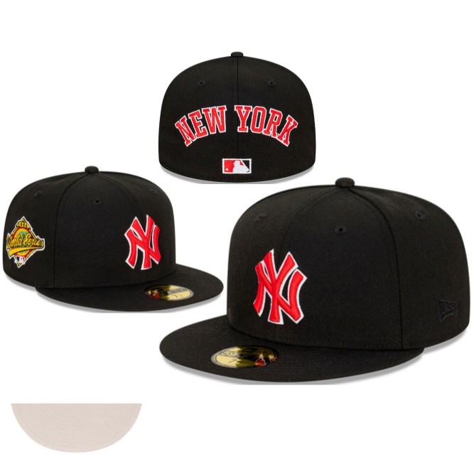 MLB New York Yankees 59FIFTY Fitted Black Cap Men’s Street Hip-Hop Non ...