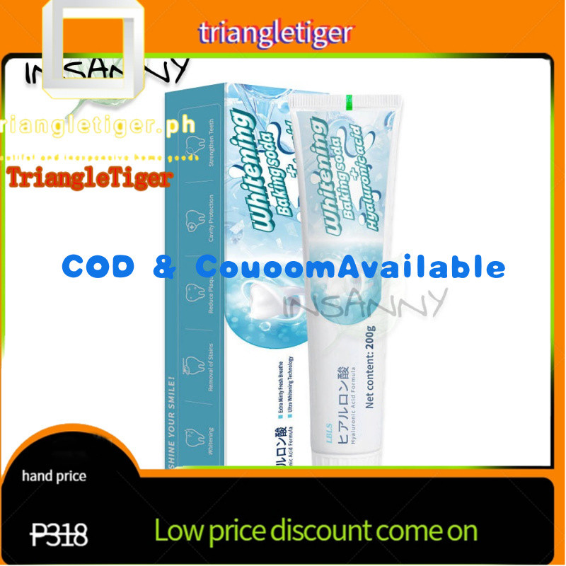 Peppermint Teeth Whitening Toothpaste Food-Grade Baking Soda Formula ...