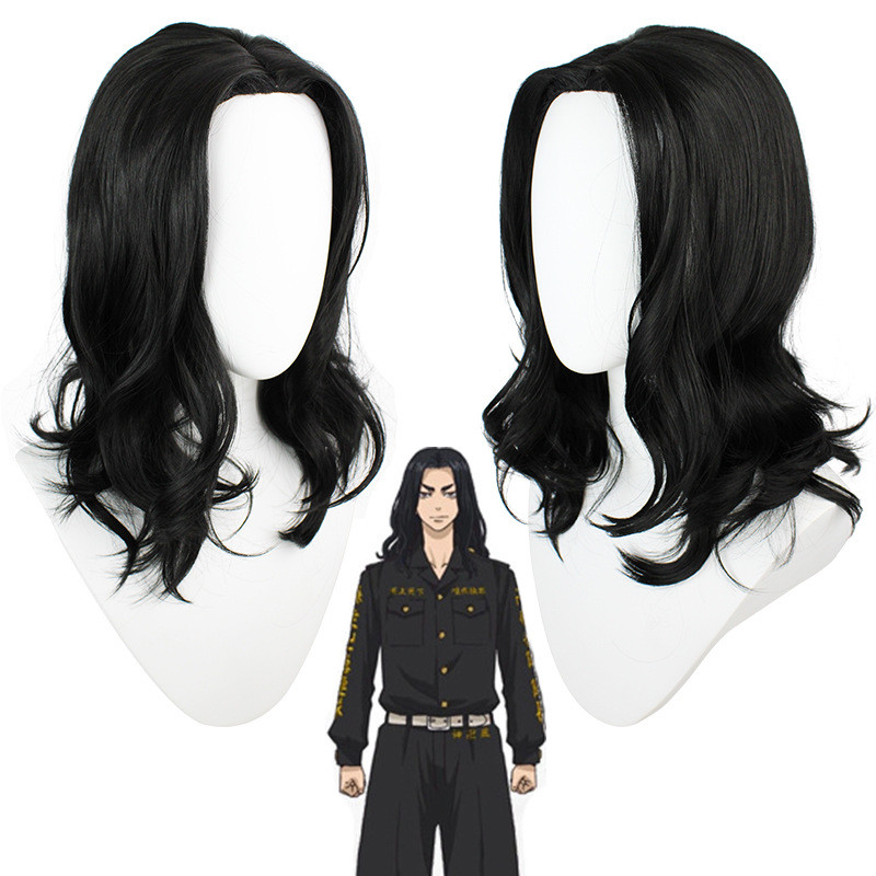 Black Hair Wig for Tokyo Revengers Baji Keisuke for Man for Anime ...
