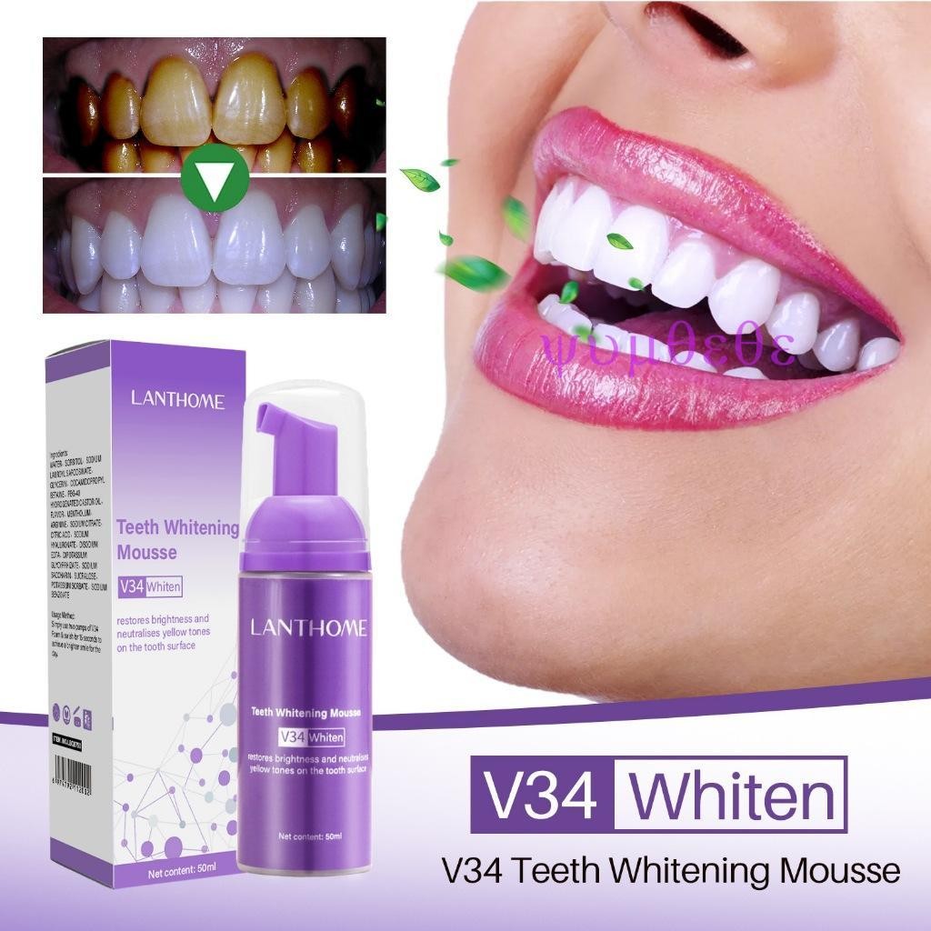 【yuyuyum】lanthome v34 toothpaste original teeth white brightening Tooth ...