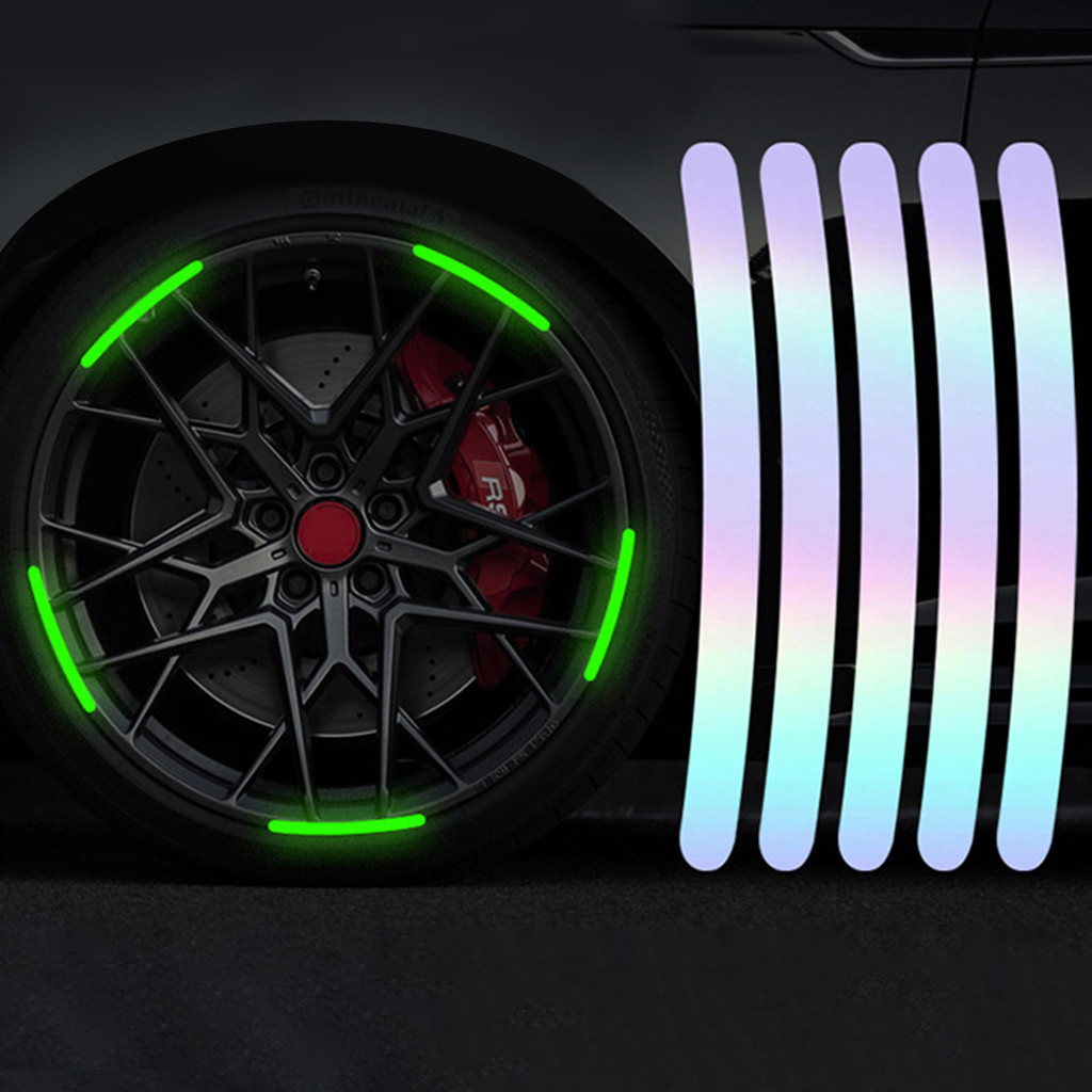 20 Pcs/set Cool Laser Tire Strip Anti-slip Wear-resistant Night ...