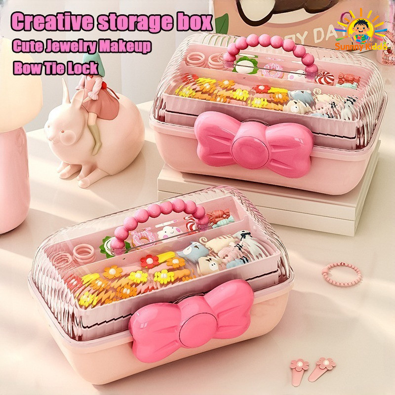 Original and Practical Hair Accessories Storage Box 3 Tier Storage Box ...