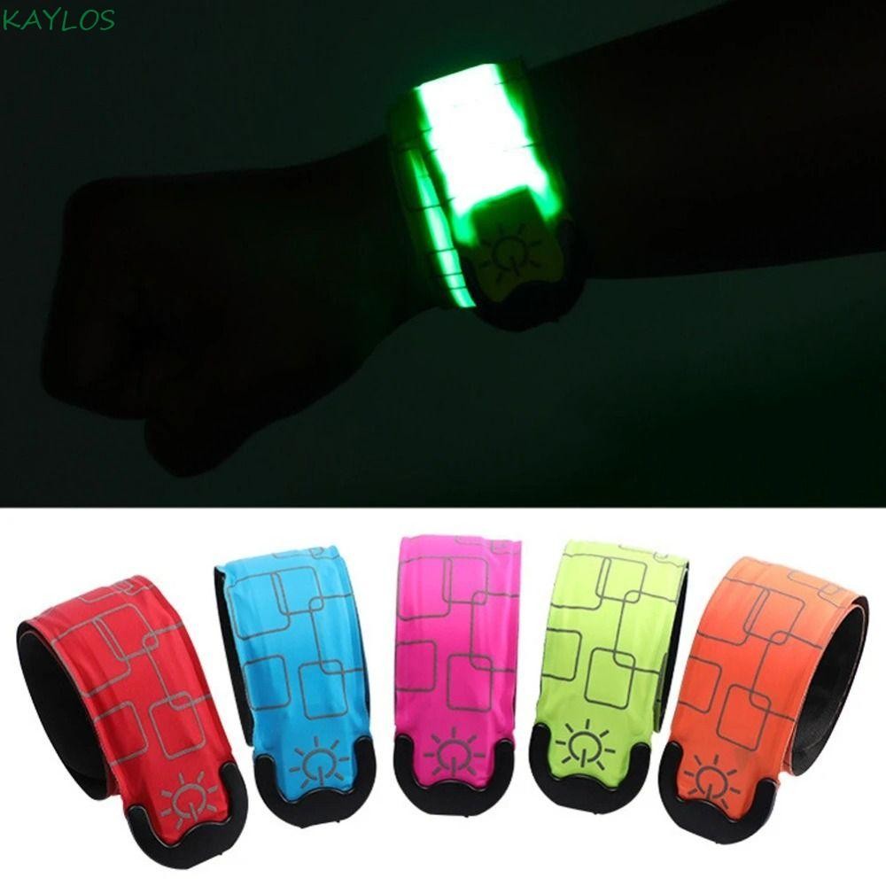 KAYLOS LED Wrist Band, High Brightness Rechargeable LED Slap Glowing ...