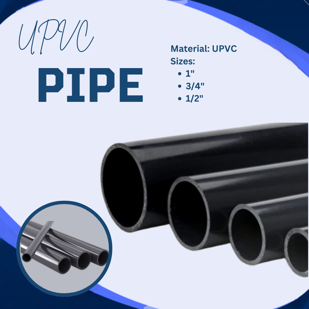 UPVC Drinking Water Pipe 4M High Quality Water Supply Pipe 1/2'' ,3/4 ...