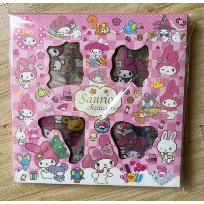 Cute 2D Sanrio CARTOON Stickers Kuromi and Melody Characters Contains ...