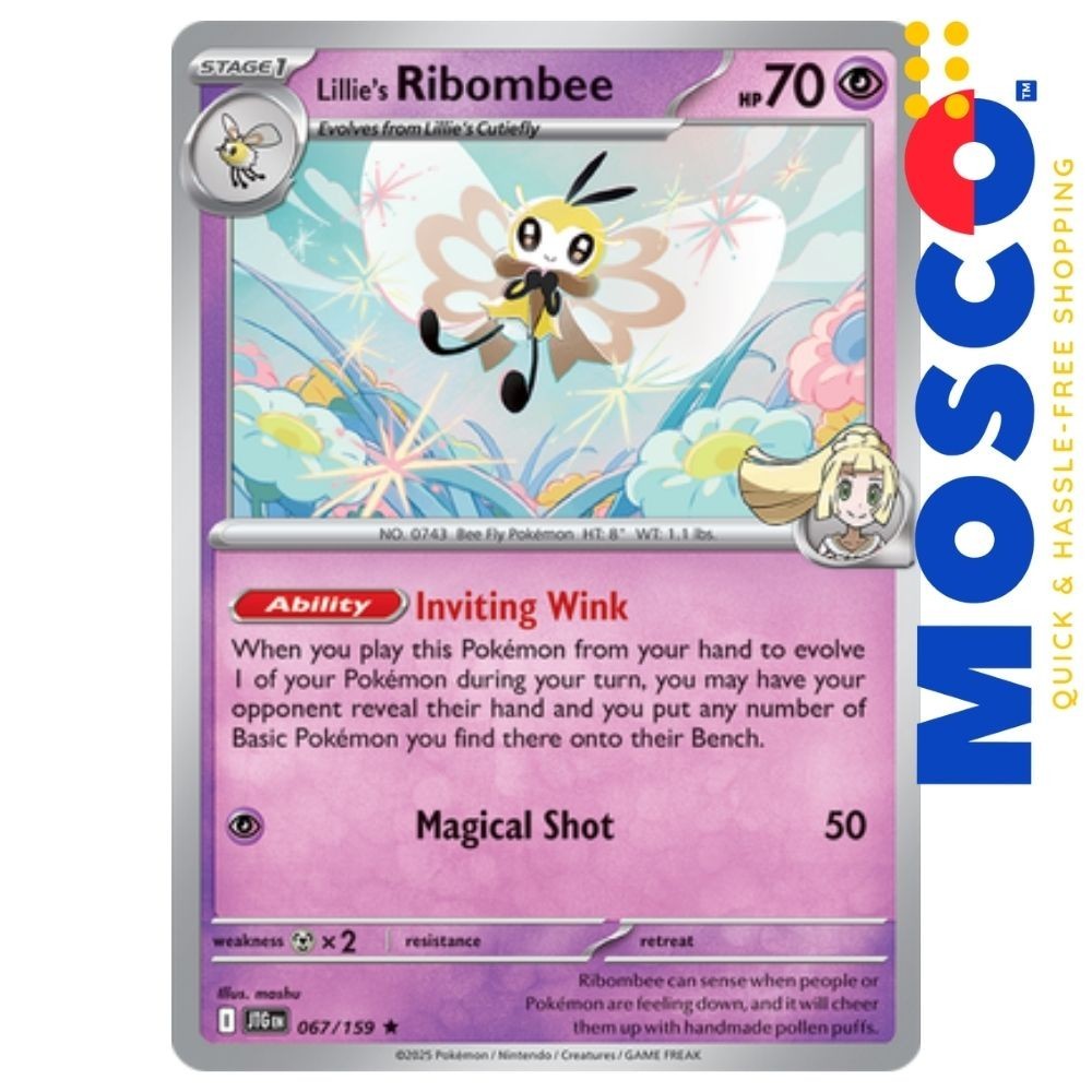 Lillie's Ribombee - 067/159 Journey Together | Pokemon TCG | Shopee ...