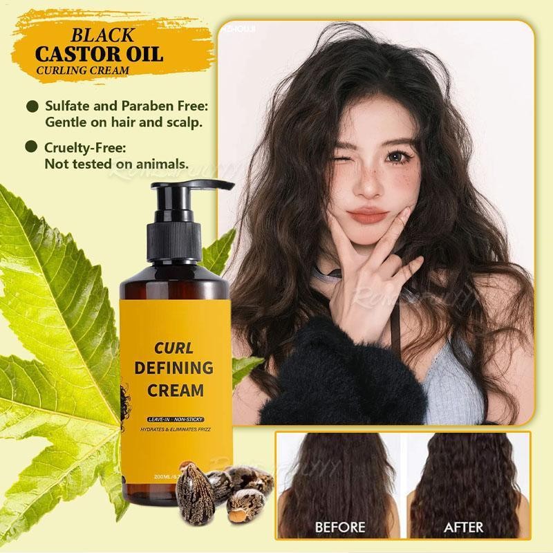 Hair Curl Cream 200ml Curl Hair Cream Balm Curl Defining Hair ...