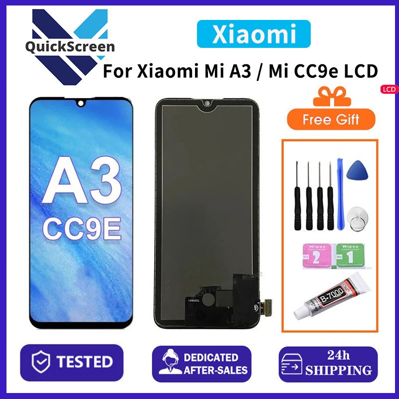 [QuickScreen]For Xiaomi Mi A3 / Xiaomi Mi CC9e LCD TFT DIsplay Touch Screen Digitizer Assembly ...
