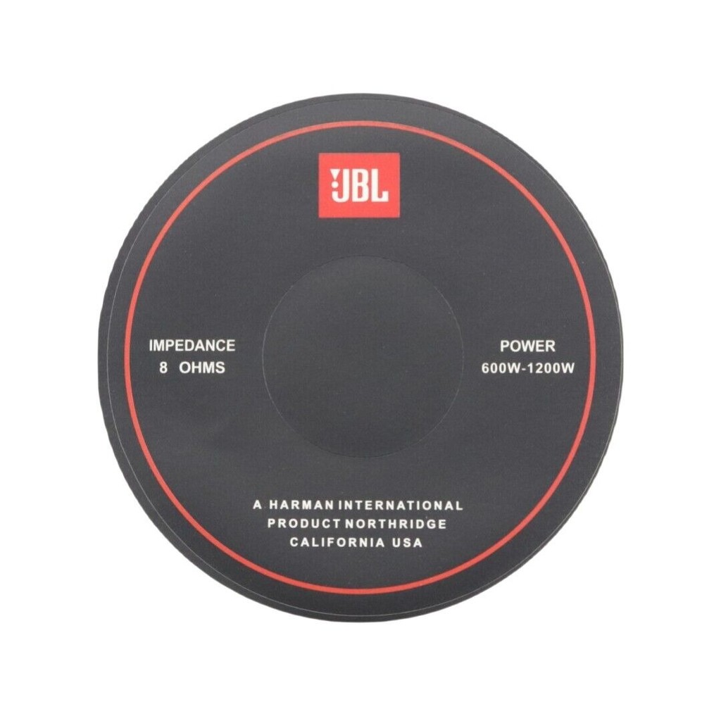JBL IMPEDANCE 8 OHMS POWER 600W-1200W Paper Sticker logo badge ...