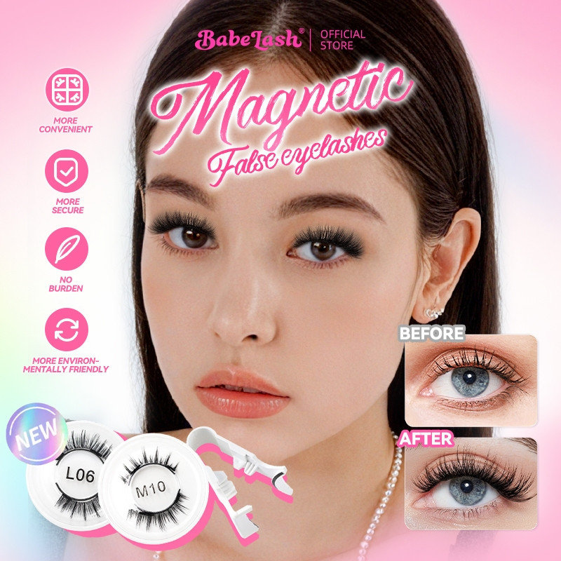 BABELASH 3D Magnetic False Eyelashes With Clip , Reusable Wateproof ...