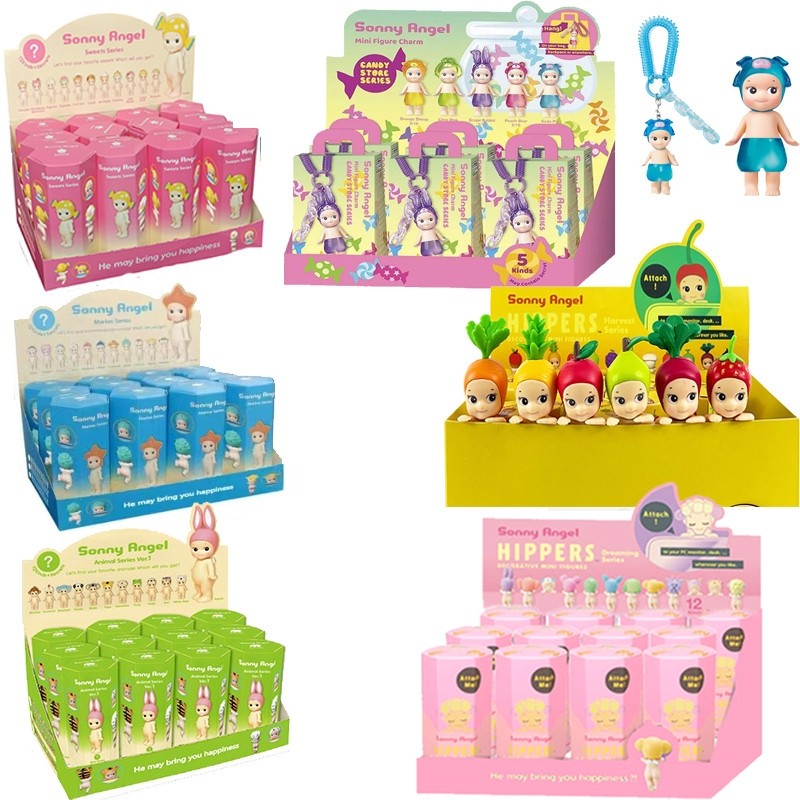 12pcs Sonny Angel HIPPERS Lying Down Anime Figures Harvest Series Fruit ...