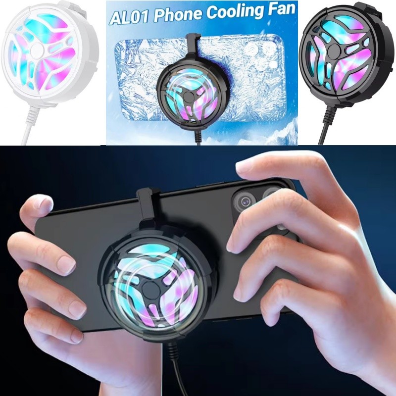 AL01 Mobile Phone Fan Back-clip Air-cooled Radiator for Game Console ...