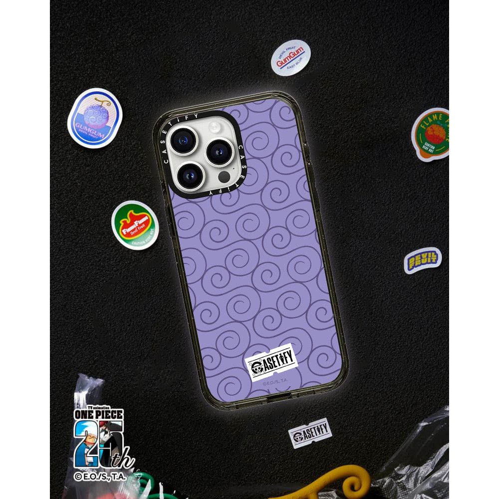 CASETiFY X ONE PIECE Gum-Gum Case Magnetic suction Hard Acrylic Back ...