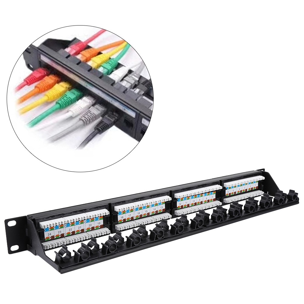 Mingxiu CAT6 Cable Patch Panel Data Tool Rack 24 Port | Shopee Philippines