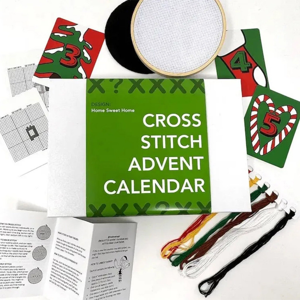 livecity| Diy Advent Calendar Embroidery Festive Season Embroidery ...