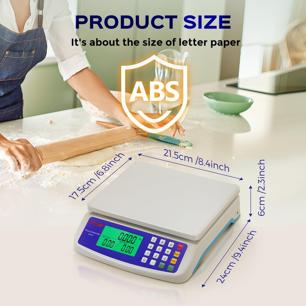 Commercial Food Scale 30kg/66lb Price Computing Scale with kg/lb ...