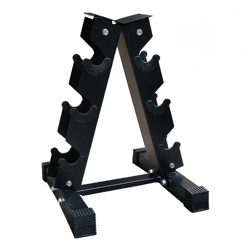 Triangle3Matching Dumbbell Rack A Tower-Shaped Dumbbell Rack Dumbbell ...