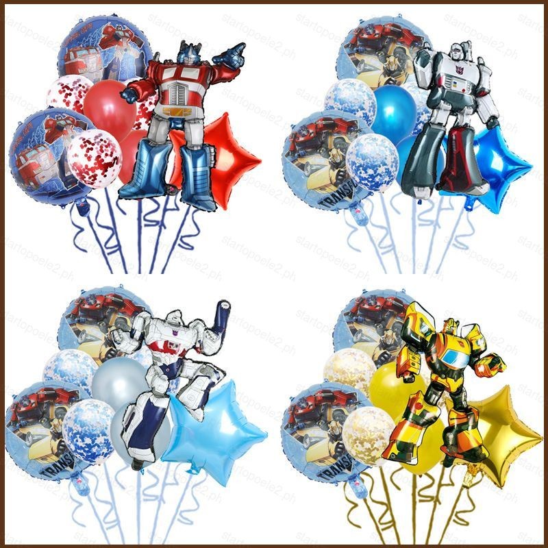 Kira Transformers Optimus Prime Bumblebee Cartoon foil Balloon Set kids ...