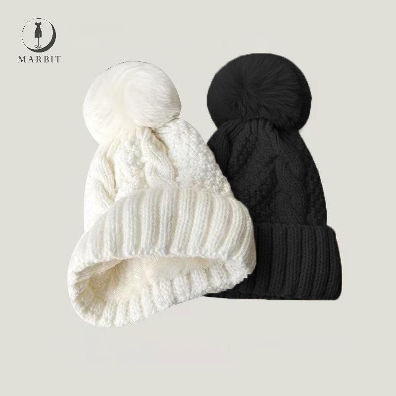 Marbit Autumn And Winter Women's Warm Knitted Hat Fashionable And ...