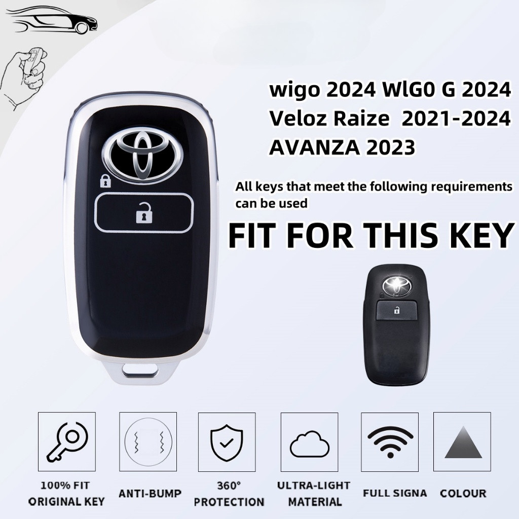New Toyota wigo key cover Veloz Raize AVANZA 2021-2024 TPU Key Case ...
