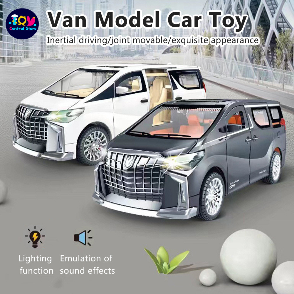 1:24 Toyota Alphard MVP Car Model Alloy Diecast Cars Toys With Lights ...