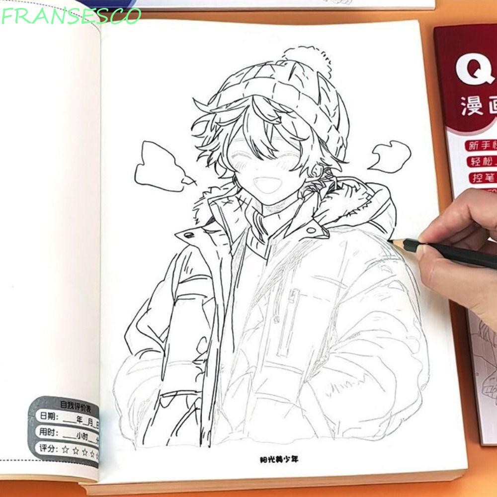 FRANCESCO Manga Sketching Tutorial, Novice Zero Basic Anime Sketch ...