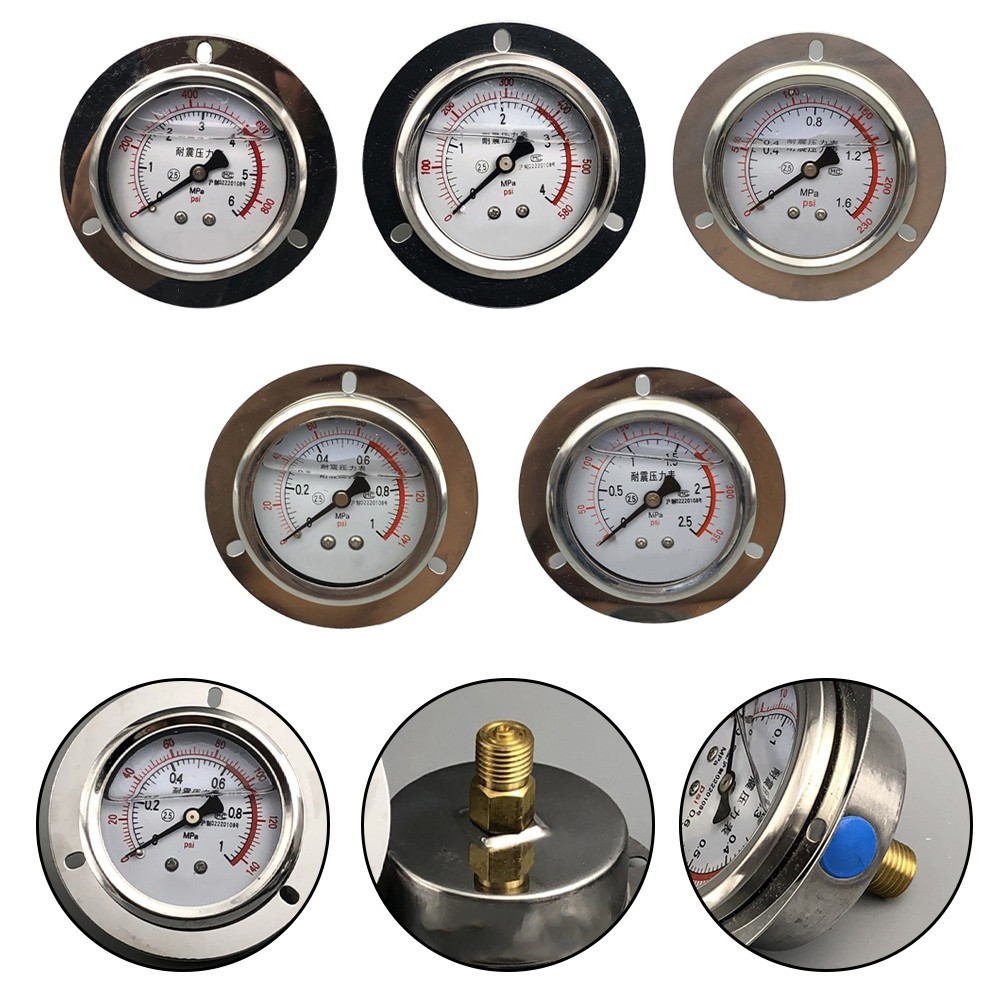 for YN-60ZT axial edge seismic pressure gauge seismic pressure hydraulic gauge | Shopee Philippines