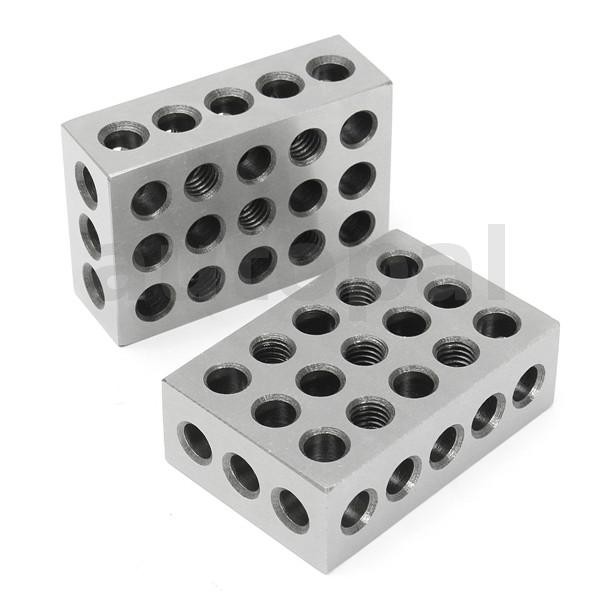 Machifit 2pcs 1x2x3 Inch Blocks 23 Holes Parallel Clamping Milling Tool ...
