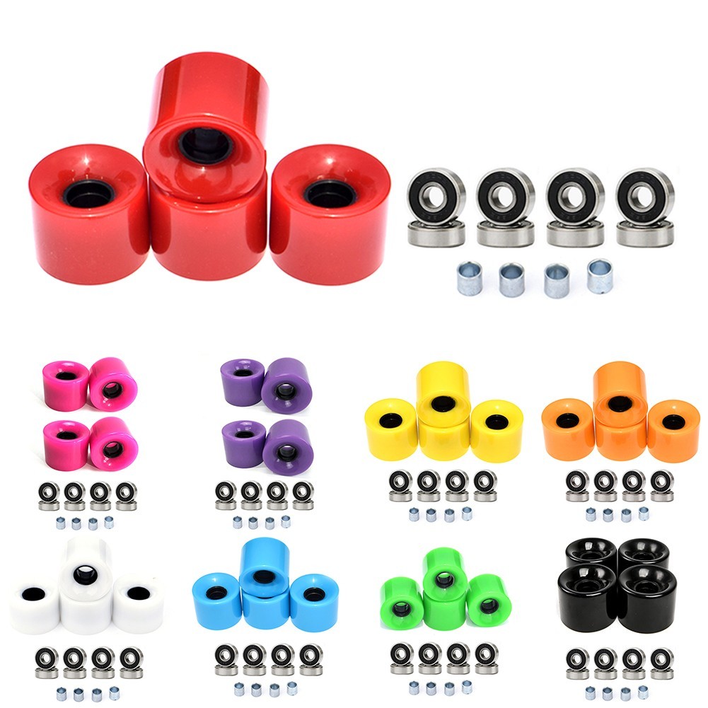 Werkzeugshop 4Pcs 60x45mm 78A Skateboard Longboard Wheels ABEC-9 ...