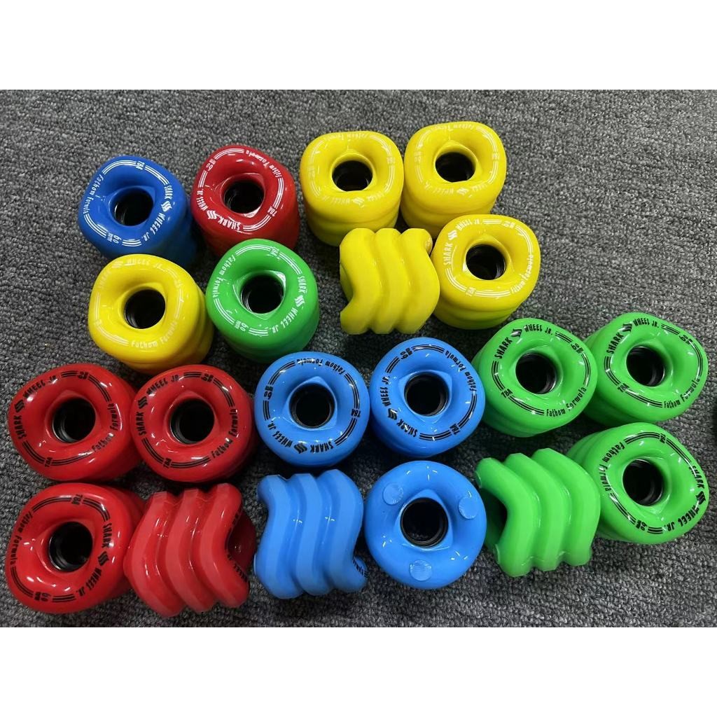 SHARK WHEEL SKATEBOARD WHEEL 60*45MM 78A 4PCS WAVE SHAPE ORIGINAL SHARK ...