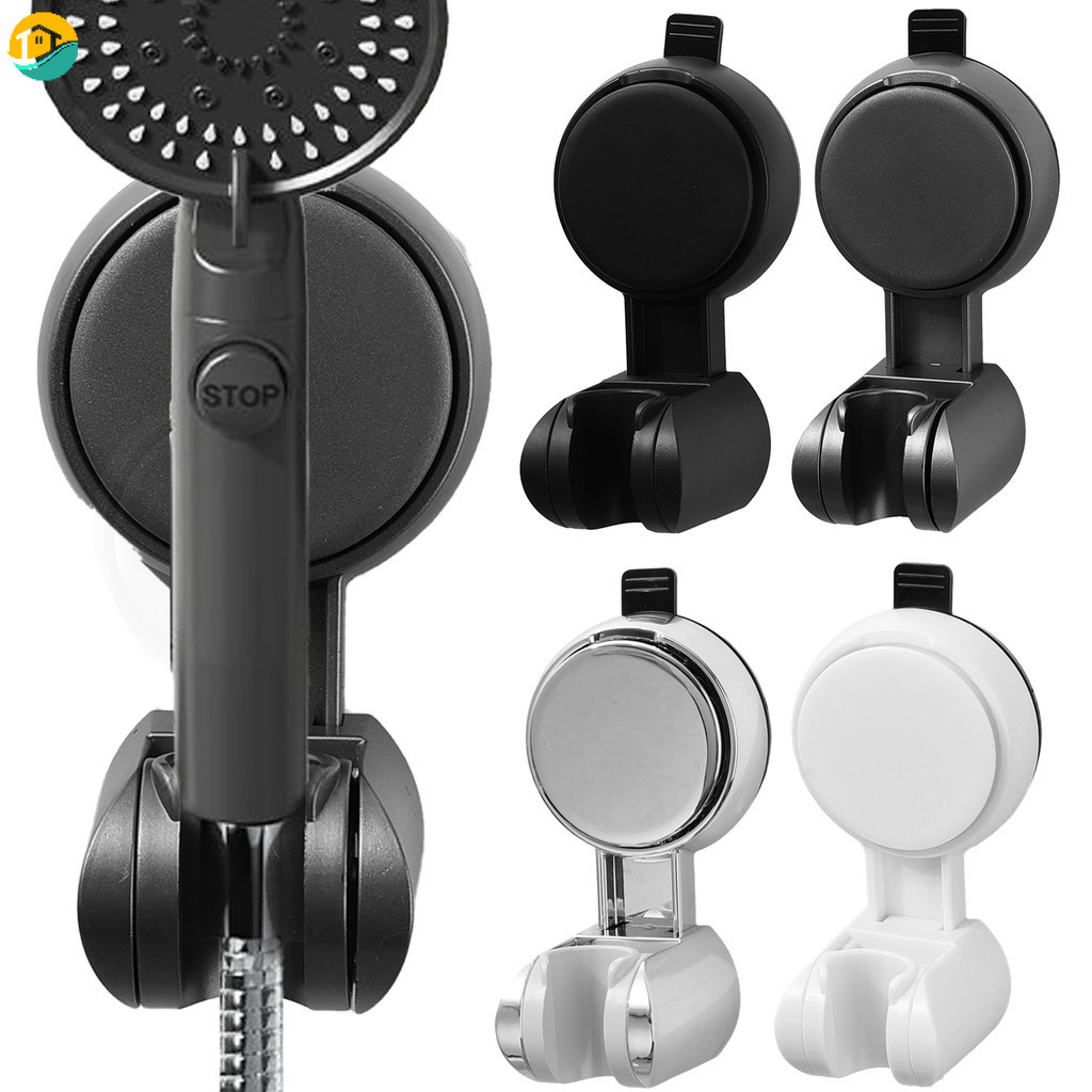 Household Adjustable Suction Cup Shower Head Holder Removable Punch ...