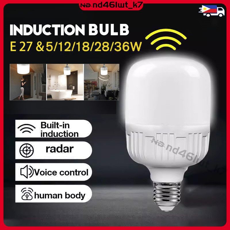 E27 Radar Sensor Light Motion LED Globe Bulb Microwave Ambient PIR ...