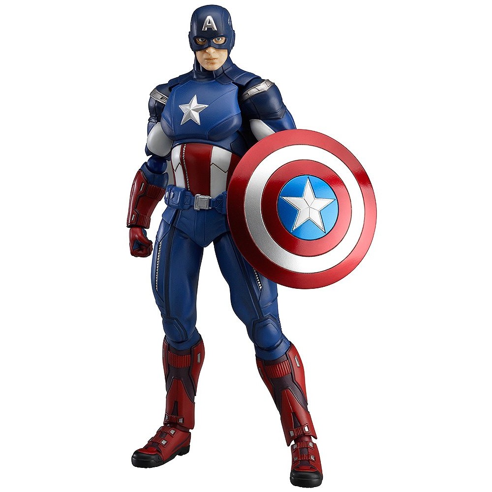 Authentic figma Avengers Captain America (non-scale ABS&PVC painted ...
