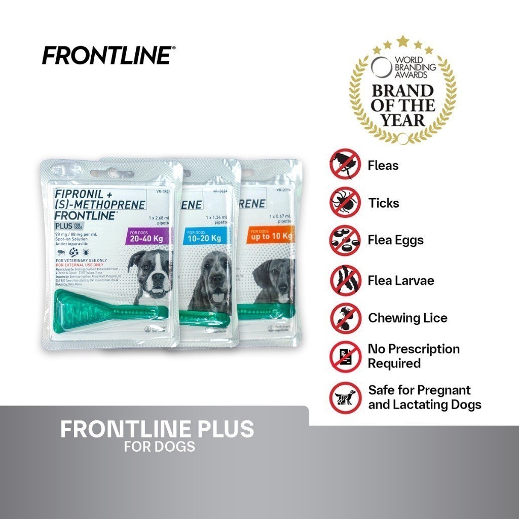 Frontline Plus For Dogs Anti Tick And Flea Spot-On Anti Itch Pulgas ...