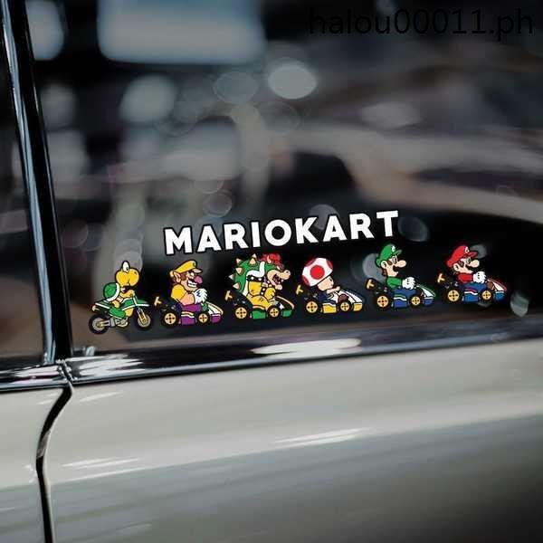 Mario Super Mario Cartoon Car Sticker Unique Waterproof Electric ...