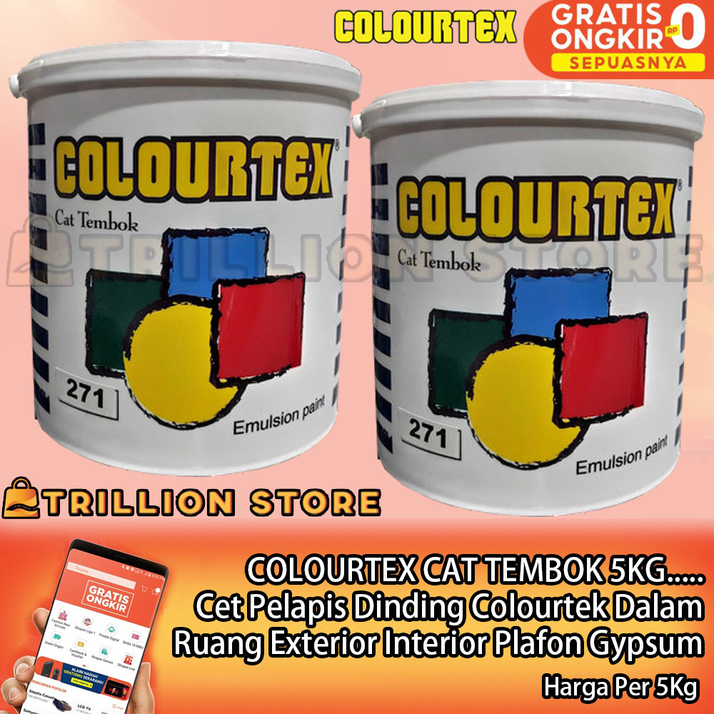 Colortex Wall Paint 5kg Interior Wall Paint Gallon 5 Kg Colorteks ...