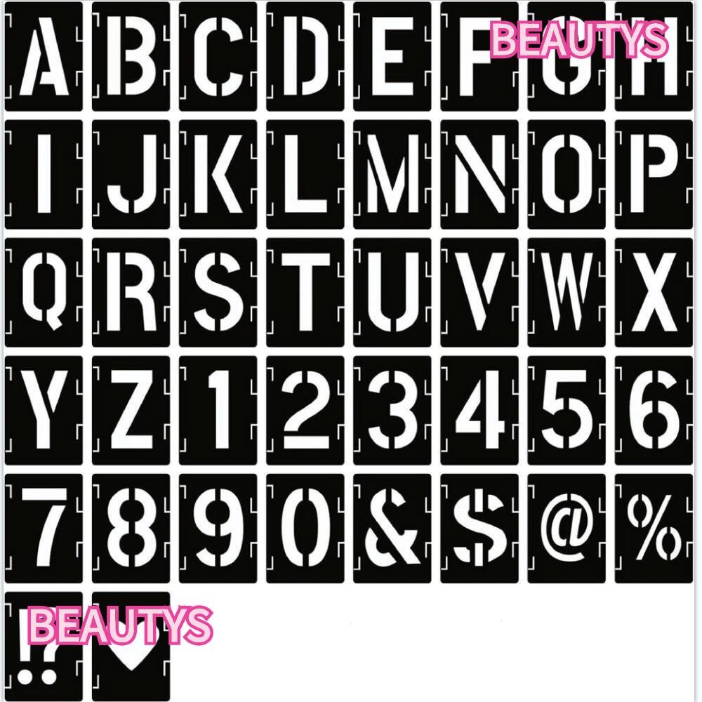 BS Letter Stencils, Numbers 2/3/4/5inch Stencils For Painting, For Wood ...