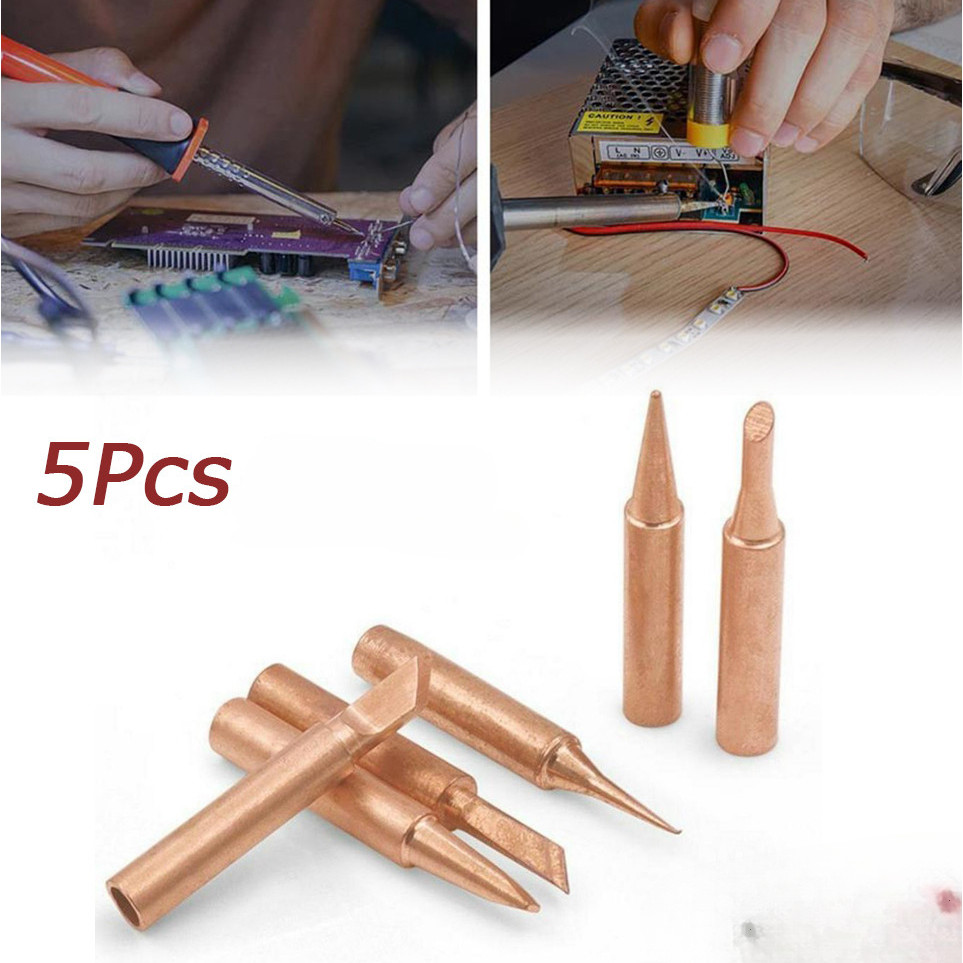 5pcs/set External Heating Soldering Iron Tip B C D K Replacement ...