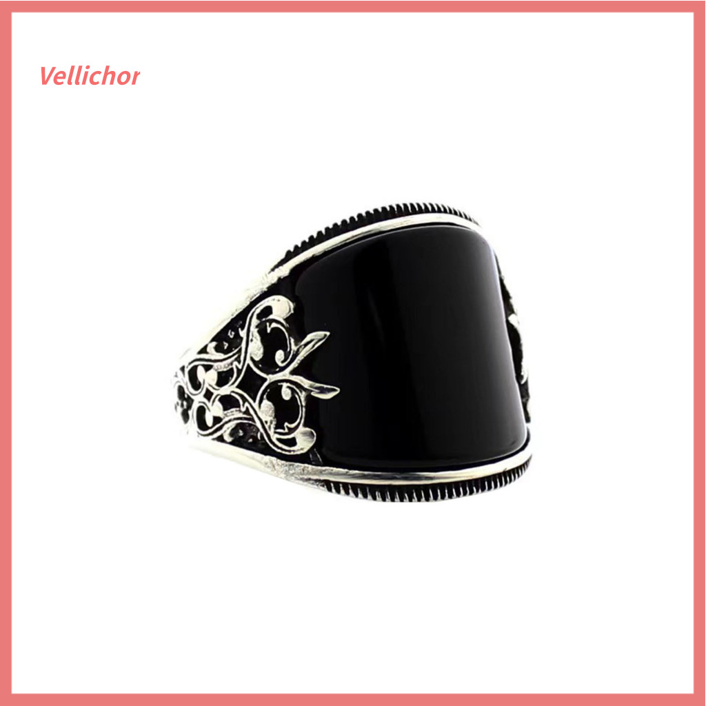 Velli Unisex Usage Promise Rings for Decoration Flower Black Wide ...
