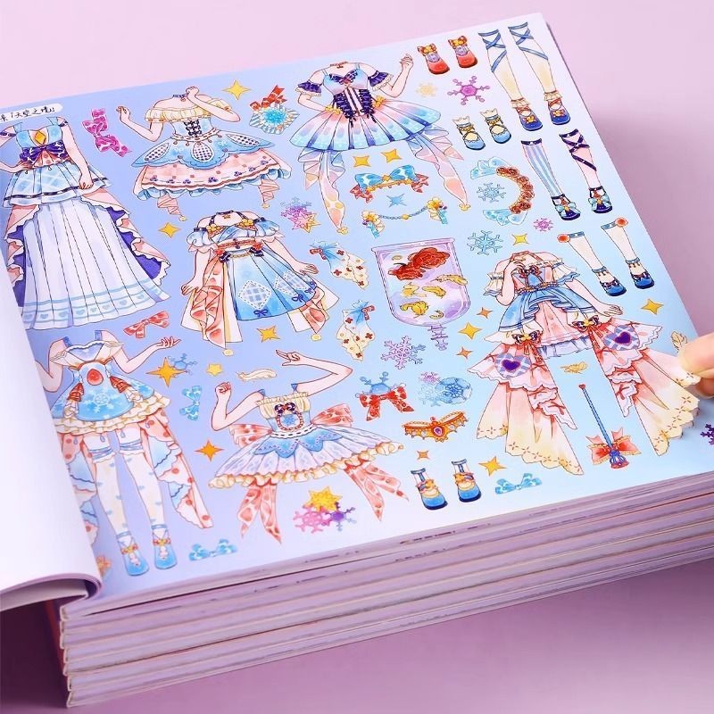 Quiet Book Dress Up Sticker Book Quiet Book Quiet Book Sparkling Dress ...