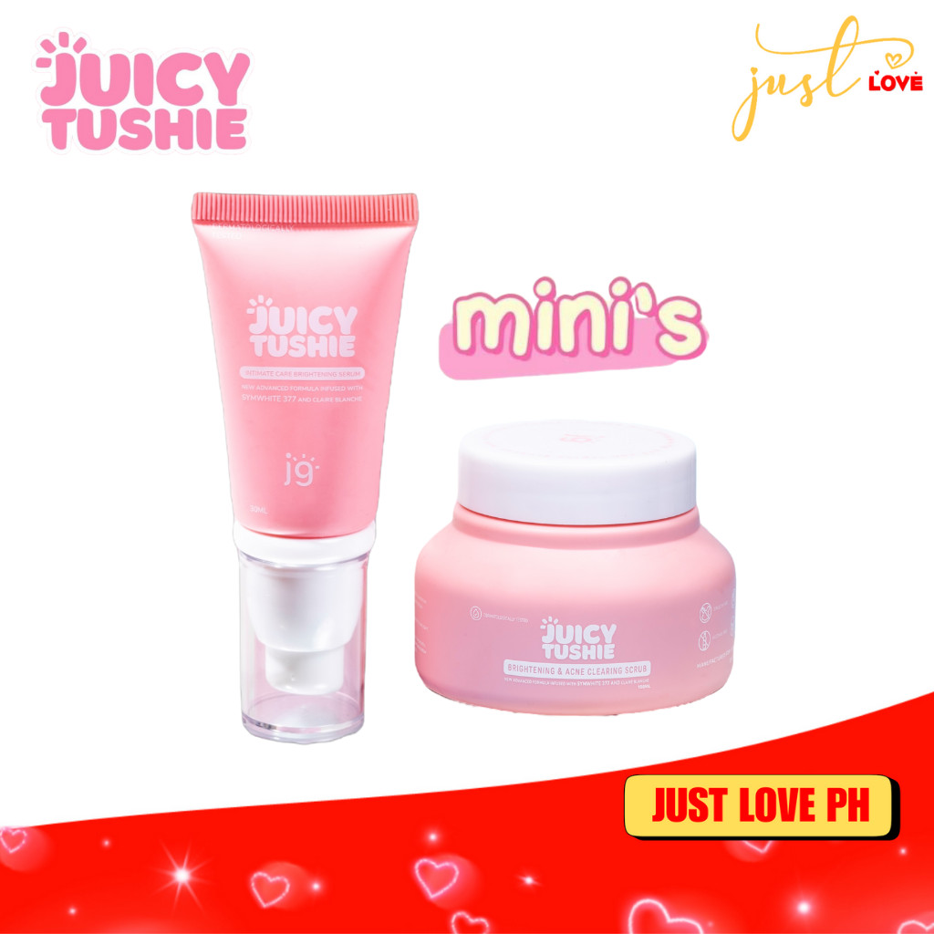 Juju Glow Juicy Tushie MINIS | Butt Scrub 100ml | Brightening Serum ...