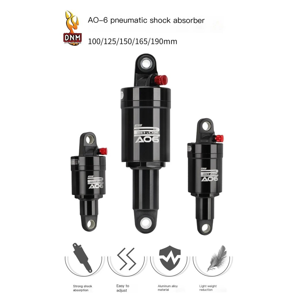 DNM AO-6 Mountain Bike Air Rear Shock Absorber 100mm 125mm 150mm 165mm ...