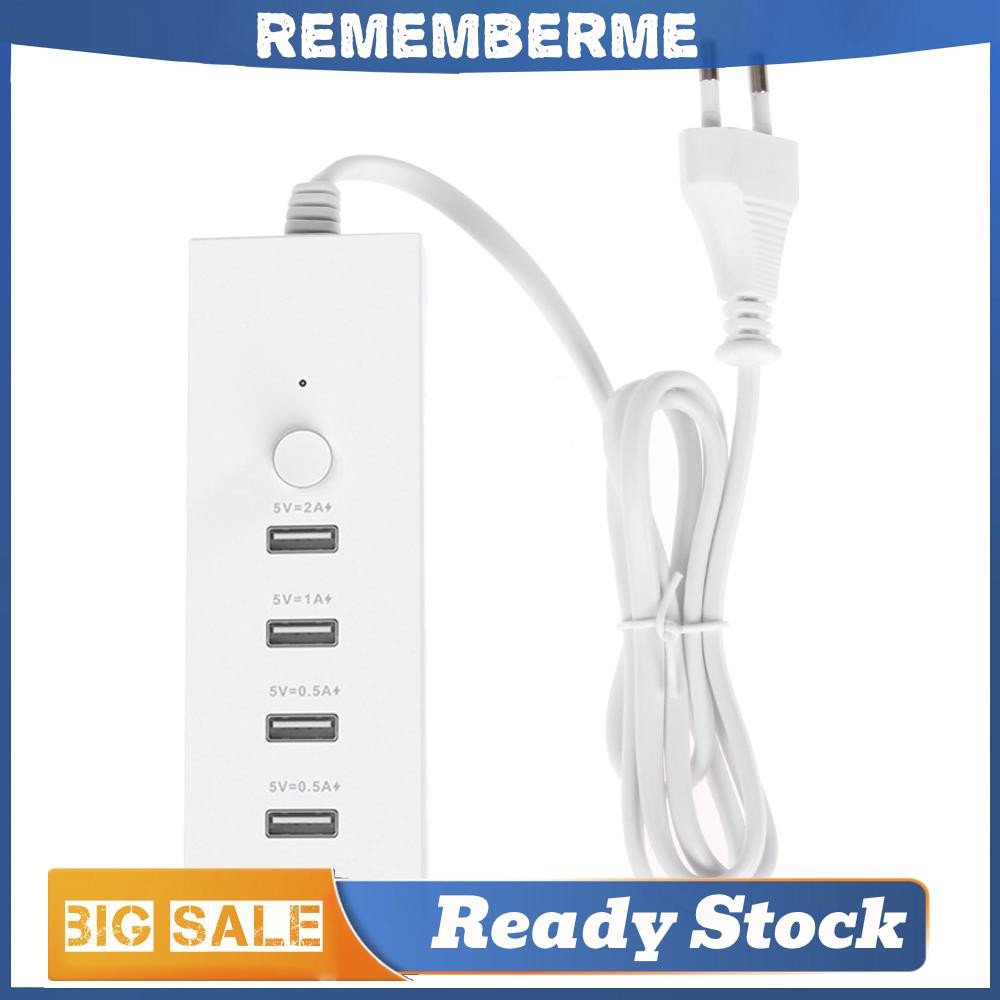 USB 4 Port Multifunction Charger Quick Charging 5V 2A Extension Socket ...