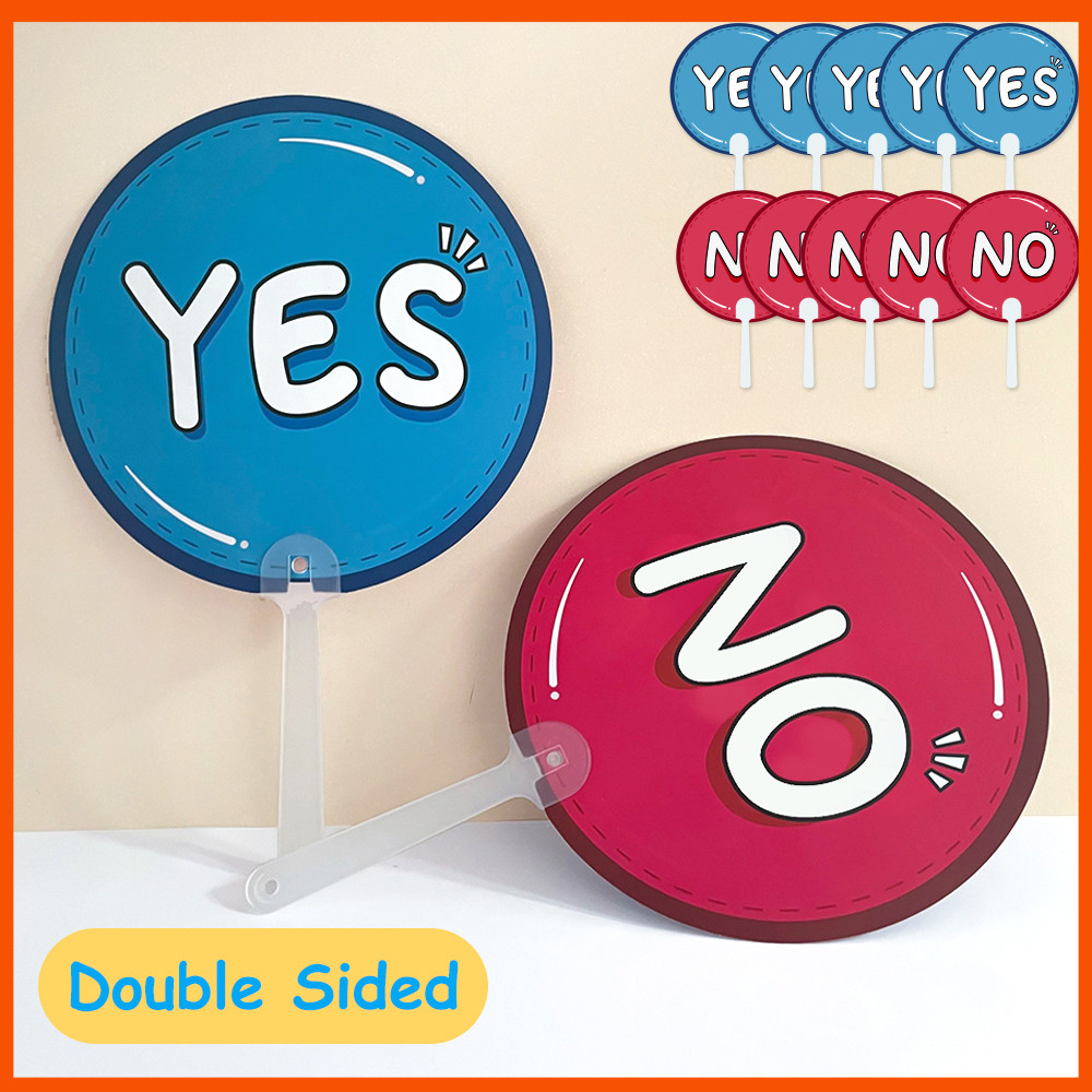 Fun Double - Sided YES NO Answer Paddles for Kids - Ideal for Party ...
