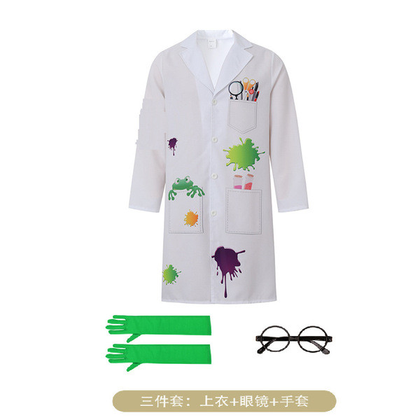 lab gown white lab gown long sleeve lab gown for men Halloween ...