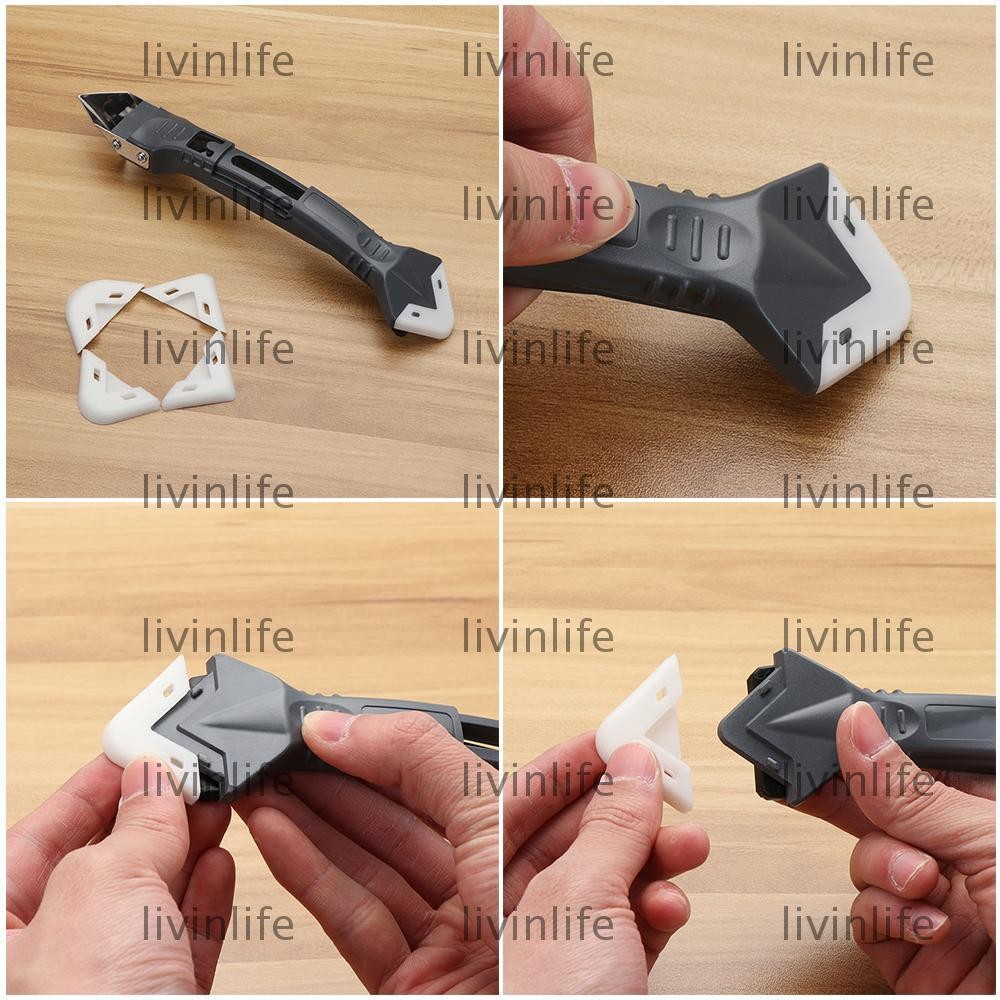 LIVINLIFE Sealant Smooth Scraper 5 In1 Silicone Trowel Scraper Sealant ...