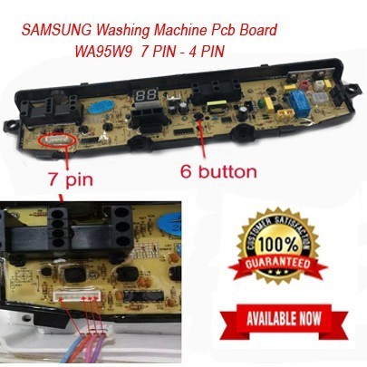 SAMSUNG Washing Machine Pcb Board 297A and 755D ( 7 and 4 Pin Socket ...
